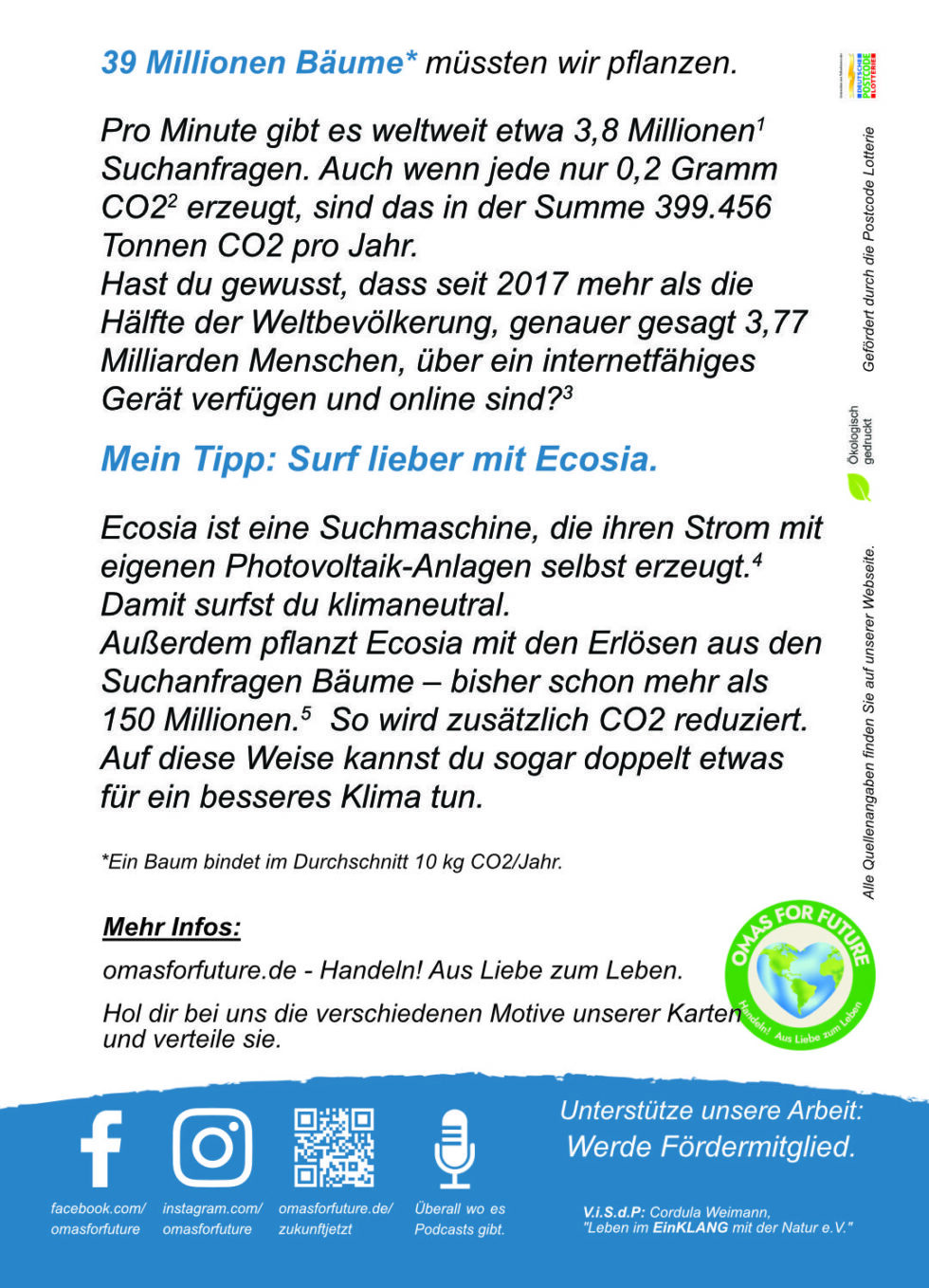 Infomaterial - Omas for Future